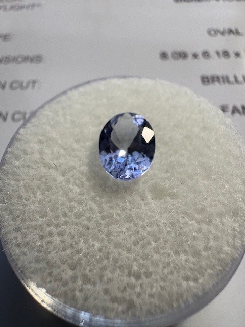 1.14ct Tanzanite – GFCO Certified – Oval – Bluish-Violet Below ...