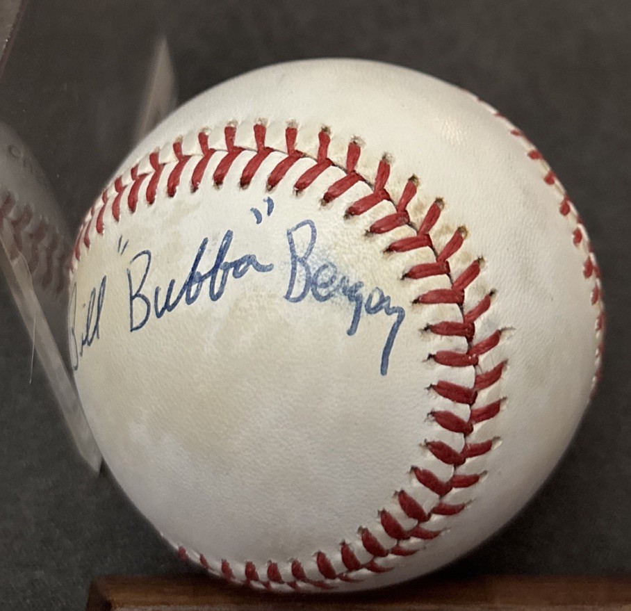 Bill “Bubba” Bergey Autographed Baseball Philadelphia Eagles Football ...
