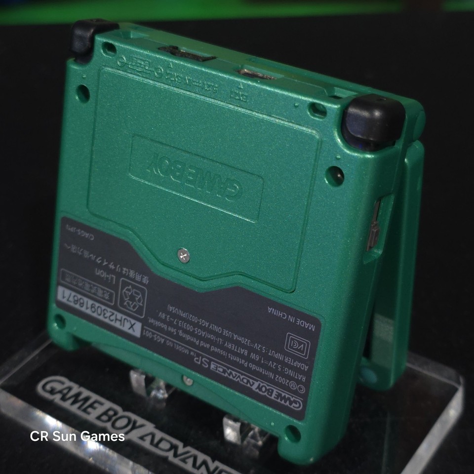 Green Nintendo Game Boy Advance GBA SP IPS V2 and Usb-C - Rayquaza | eBay
