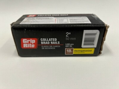 Grip Rite 2" Collated Brad Nails | eBay