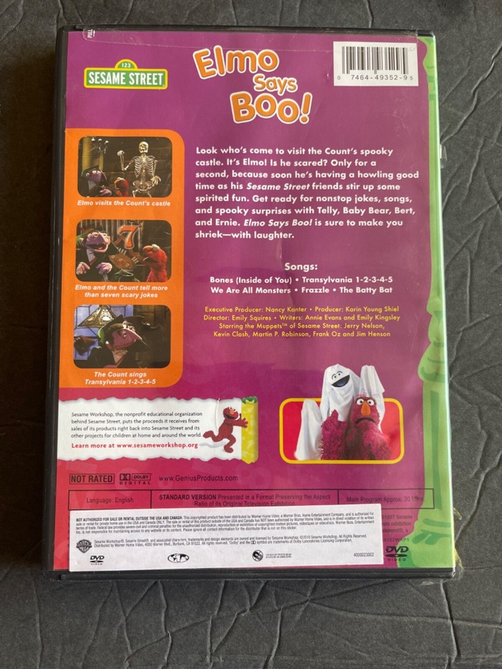 SHELF219 DVD tested~ Elmo says boo | eBay