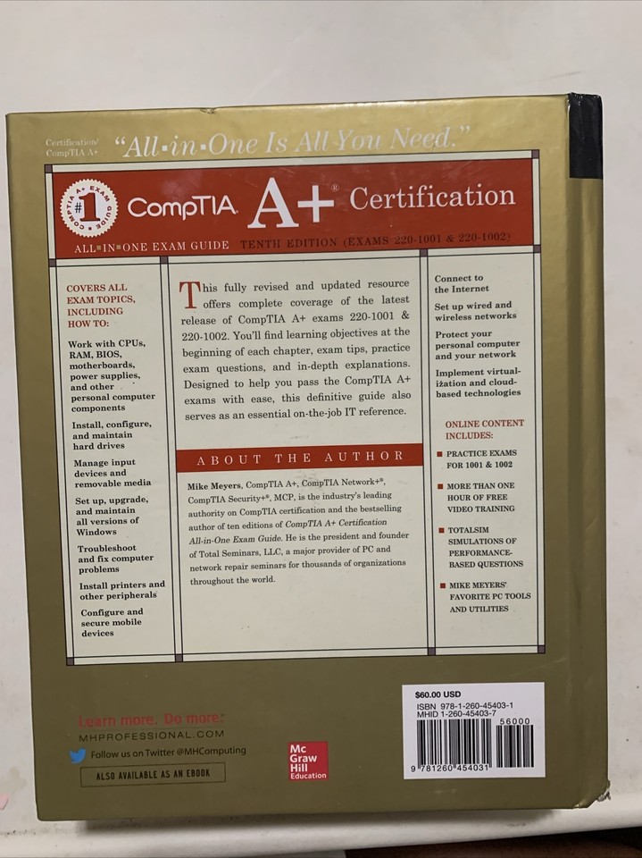 CompTIA a+ Certification All-In-One Exam Guide, Tenth Edition (Exams ...