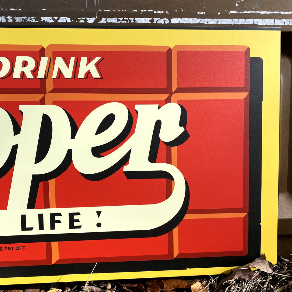 4ft Drink Dr Pepper Soda Vintage Style Repop Sign | eBay