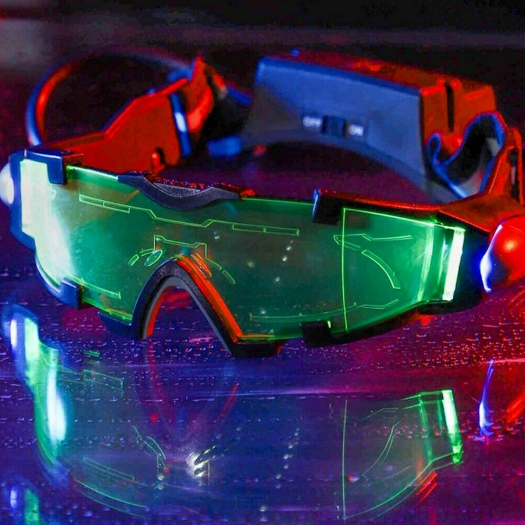 Spy Gear Night Vision Goggles Luminous Glasses LED Eye Protector ...