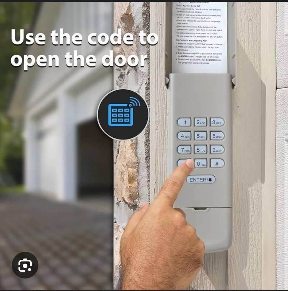 LiftMaster 877LM Wireless Garage Door Keyless Entry System 640213240024 ...