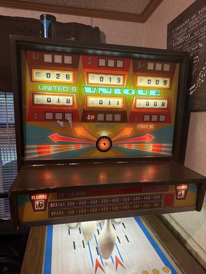 bowling alley arcade game 1960’s united Manufacturing United’s unique ...