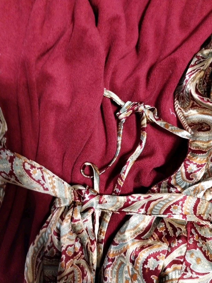 Vintage Victoria's Secret Satin Multicolor Paisley Satin Fleece Lined ...