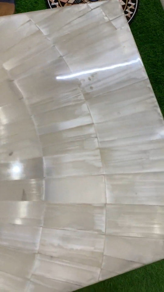 Selenite Stone Table Top / Luxury Gem Stone Furniture / Handmade Coffee ...