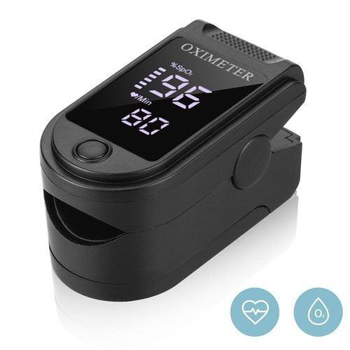 Smart Fingertip Pulse Oximeter (SpO2) with Portable Digital Reading LED ...