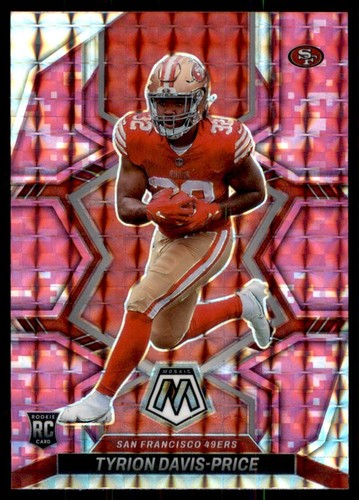 Tyrion Davis-Price 2022 Mosaic Prizm Pink Camo San Francisco 49ers #340 ...