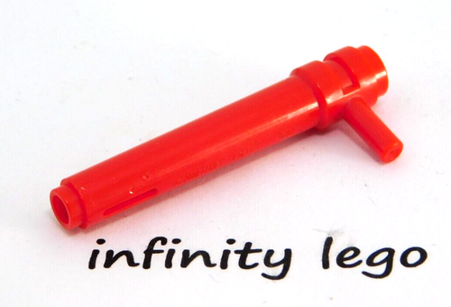 4 LEGO Red Cylinder 1 x 1 x 4.333 with Handle Piston (31509 87617) - 4 ...