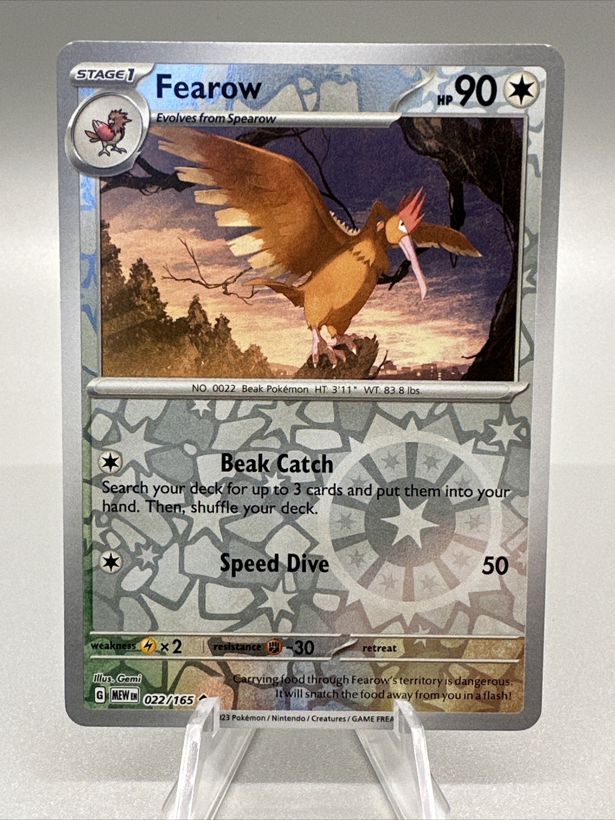 Fearow - 022/165 - Reverse Holo - Scarlet and Violet 151 Pokemon TCG | eBay