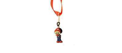 Custom Mario Peace Sign Posing With Red Ribbon Christmas Ornament/Charm ...