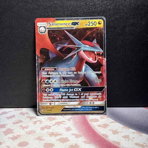 Salamence GX 44/70 - Dragon Majesty - Ultra Rare Pokemon Card - Near ...