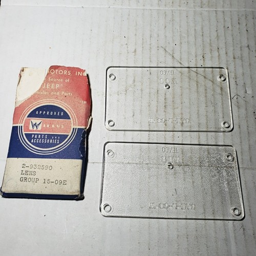 Vintage License Plate Lens * 1954 - 1963 JEEP WILLYS Station Wagon | eBay