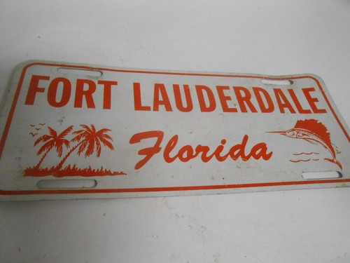 Vintage Fort Lauderdale Florida License Plate Tag Topper | eBay