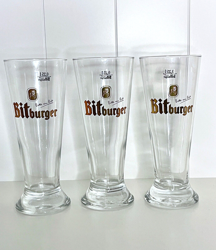 Bitburger 250 ml Beer Glasses x 3. Bar Memorabilia | eBay Australia