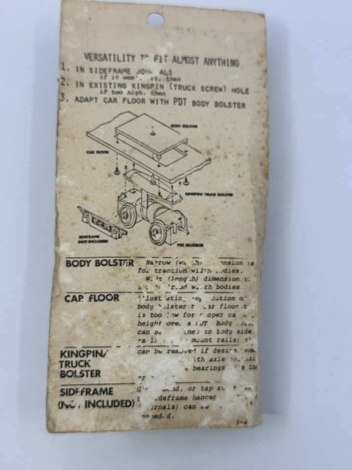 HO Northwest Shortline NWSL 7073-4 PDT Power Truck 9’ Wheelbase 40 ...