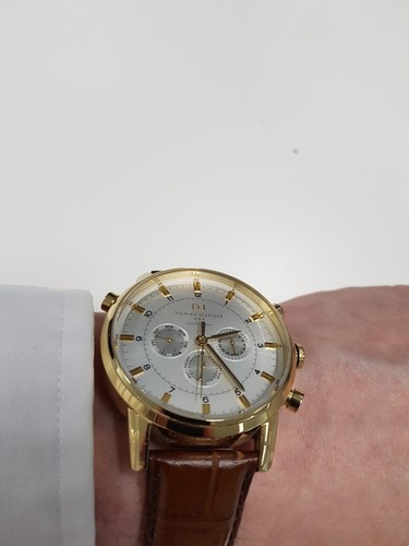 Tommy Hilfiger 1790874 Gold-Plated Stainless Steel Men's Watch - Brown ...