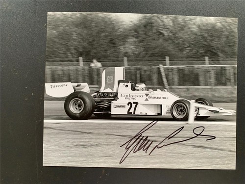 Rare signed 10x8 photo Guy Edwards Graham Hill Racing Lola T370 Ford 1975 F1 GP | eBay UK