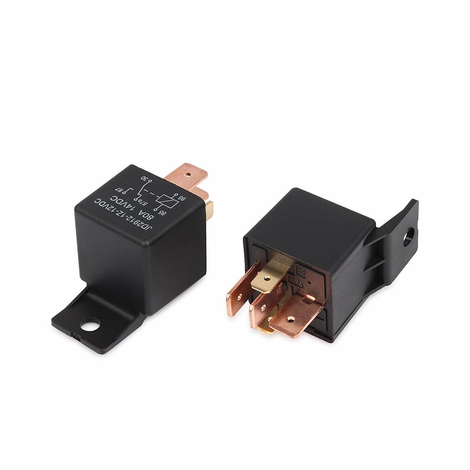 5-Pin JD2912-1Z-12VDC 80A 14VDC SPDT Truck Boat Car Relay 12V Switch (2 ...