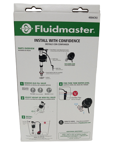 Fluidmaster+%E2%80%8E400ACN3P5+Toilet+Fill+Valve+%28Pack+of+3%29 for ...