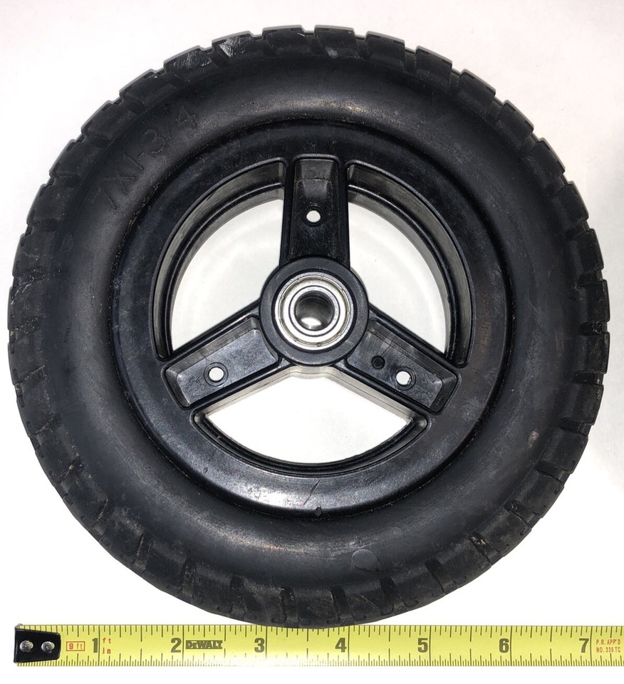 TWO 7” Inch swivel solid Wheel Caster Wheels Tires Rc robotics wagon ...