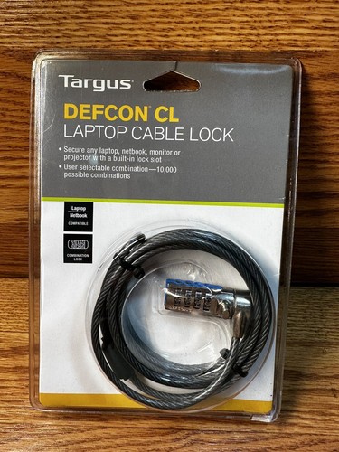 Targus Defcon CL Laptop Combination Cable Lock PA410U | eBay