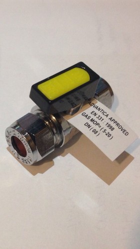 8mm-10mm-15mm GAS LEVER STOP VALVE COMPRESSION ISOLATOR ISOLATION TAP ...