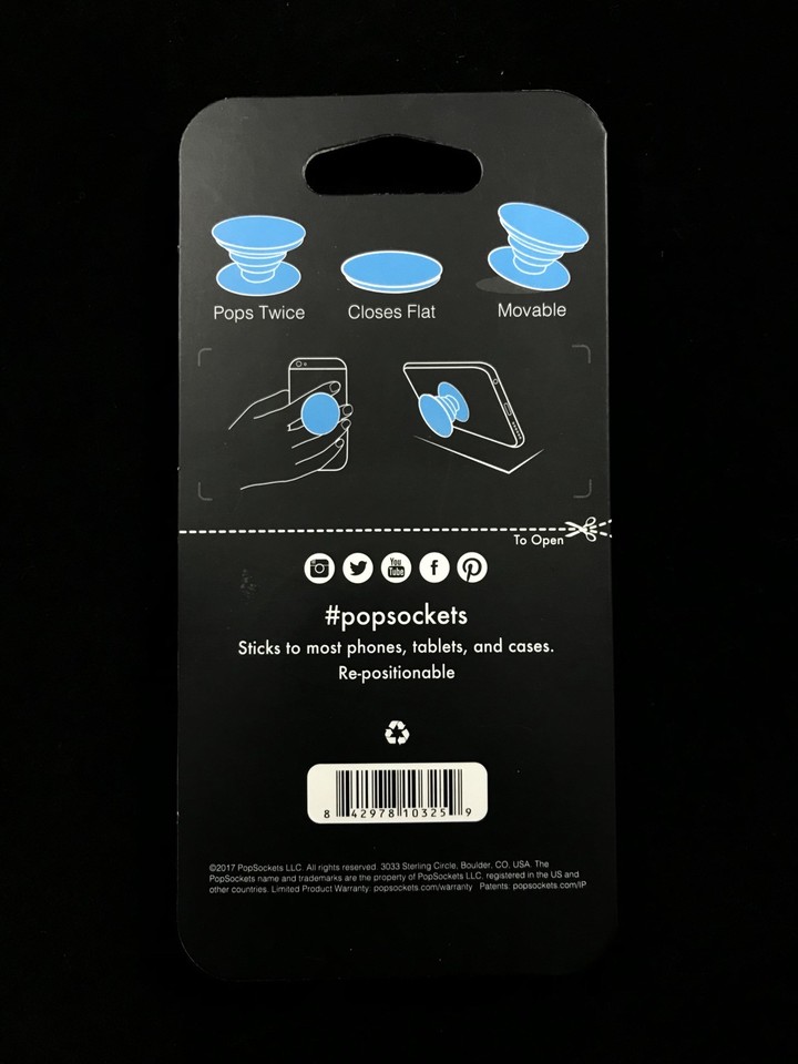 Authentic PopSockets Monkeyhead Galaxy Phone Grip Holder PopSocket Pop ...