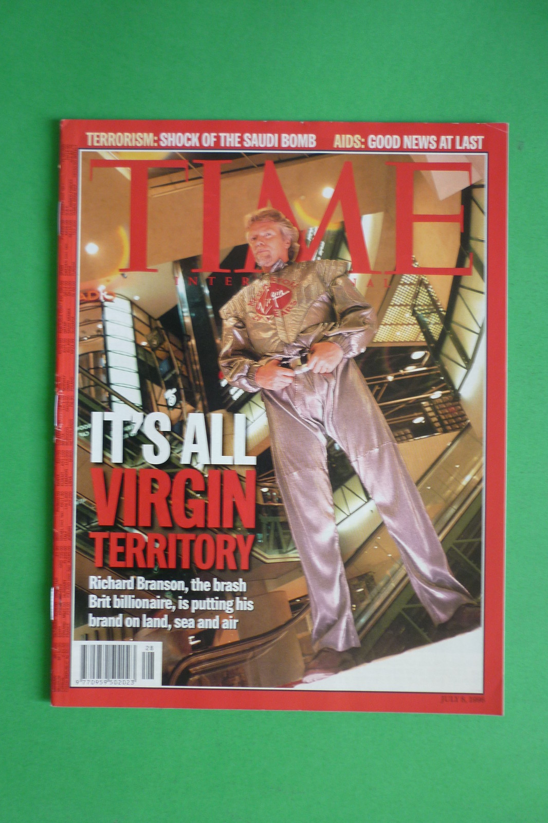 Time Magazine July 8 1996 It's All Virgin Territory Richard Branson ...