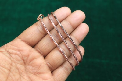100% Pure Copper Chain necklace, Copper snake chain, Solid Copper ...