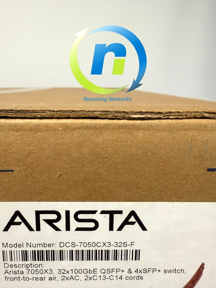 New F/S Arista DCS-7050CX3-32S-F 32-Port 100GbE Network Switch - 1 Year ...