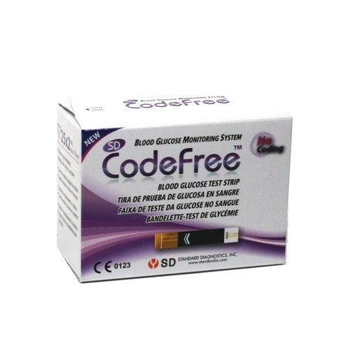 SD CodeFree Test Strips 50 pcs blood glucose sugar test strip SD Code ...
