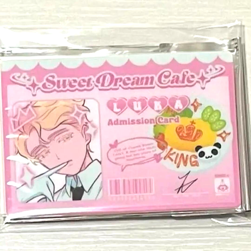 Luka Alien Stage Sweet Dream Cafe Acrylic Card Pink Near Mint F/S from ...
