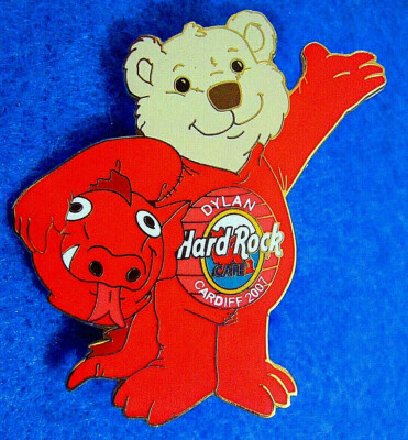 RARE CARDIFF WALES WELSH RED DRAGON SUIT *DYLAN* CITY BEAR Hard Rock ...
