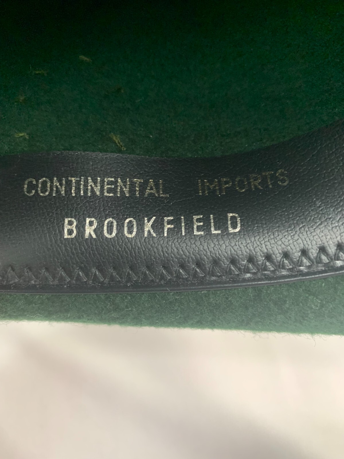 Vintage ISCHLER HUT Green Hat Original 100% Woolfelt - EXCELLENT ...