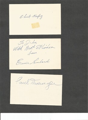 7 vintage signed 3x5 index cards 1934 Cincinnati Reds | eBay