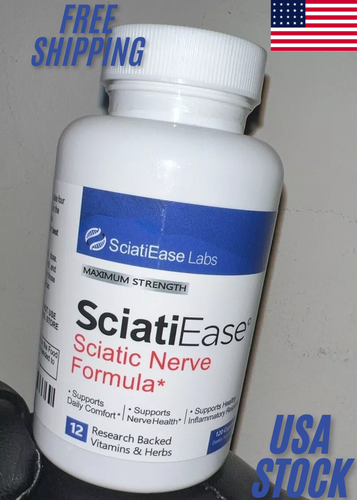 SciatiEase Labs Sciati Ease Sciatic Nerve Formula 120 Capsules - New ...