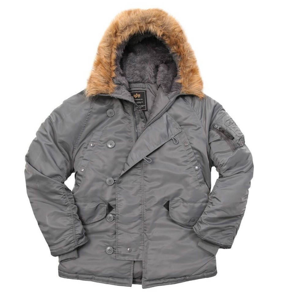 Alpha Industries N3B Parka Gun Metal Medium. New! Free US Ship! | eBay
