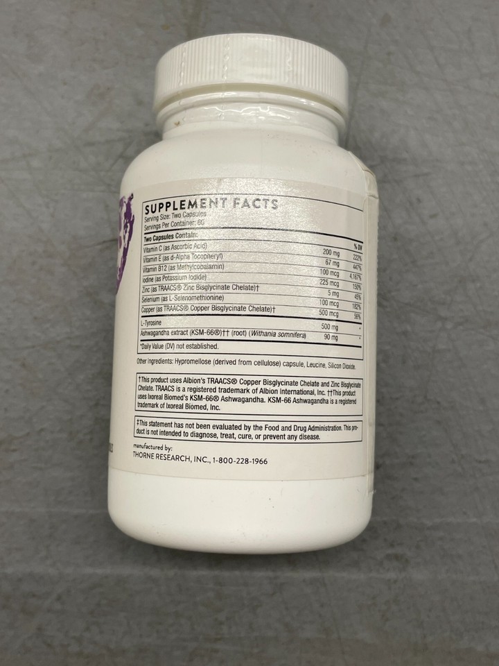 Thyrocsin Thyroid Cofactors for Thyroid Function Support 120 Capsules ...