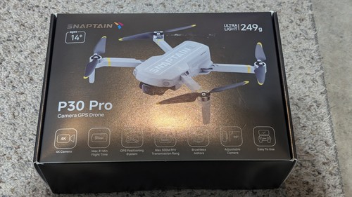 Snaptain P30 Pro Beginner GPS Drone 4K CAMERA REMOTE CONTROLLER GRAY ...