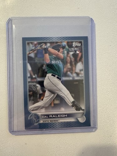 Cal Raleigh 2022 Topps Mini RC #277 Blue Border 01/10 Seattle Mariners ...