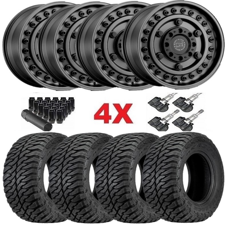 BLACK RHINO ARMORY 4 WHEELS TIRES 35125017 MT FIT JEEP WRANGLER ...