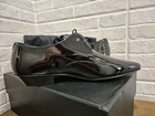 Authentic New Saint Laurent Paris YSL Noir Patent Leather Formal Shoes ...