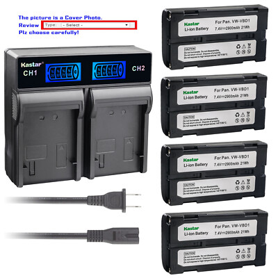 Kastar Battery LCD Rapid Charger for RCA CC8251 PRO 598 PRO 698H PRO ...