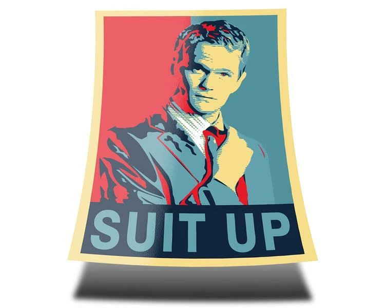 Barney Stinson Suit Up Poster