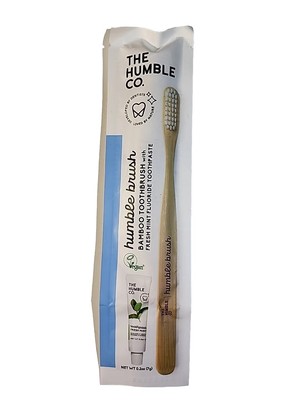 The Humble Co. Plant-Based Biodegradable Bamboo Toothbrush & Toothpaste ...