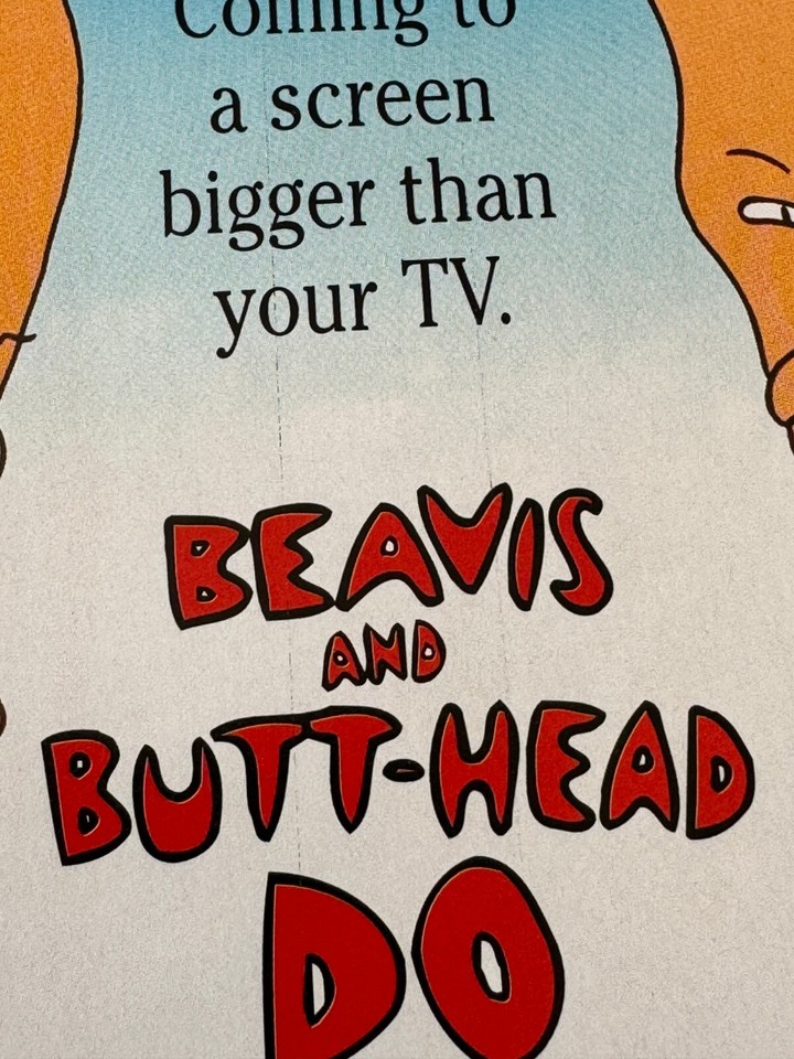Vintage 1997 Magazine Advert Picture Beavis and Butt-Head Do America ...