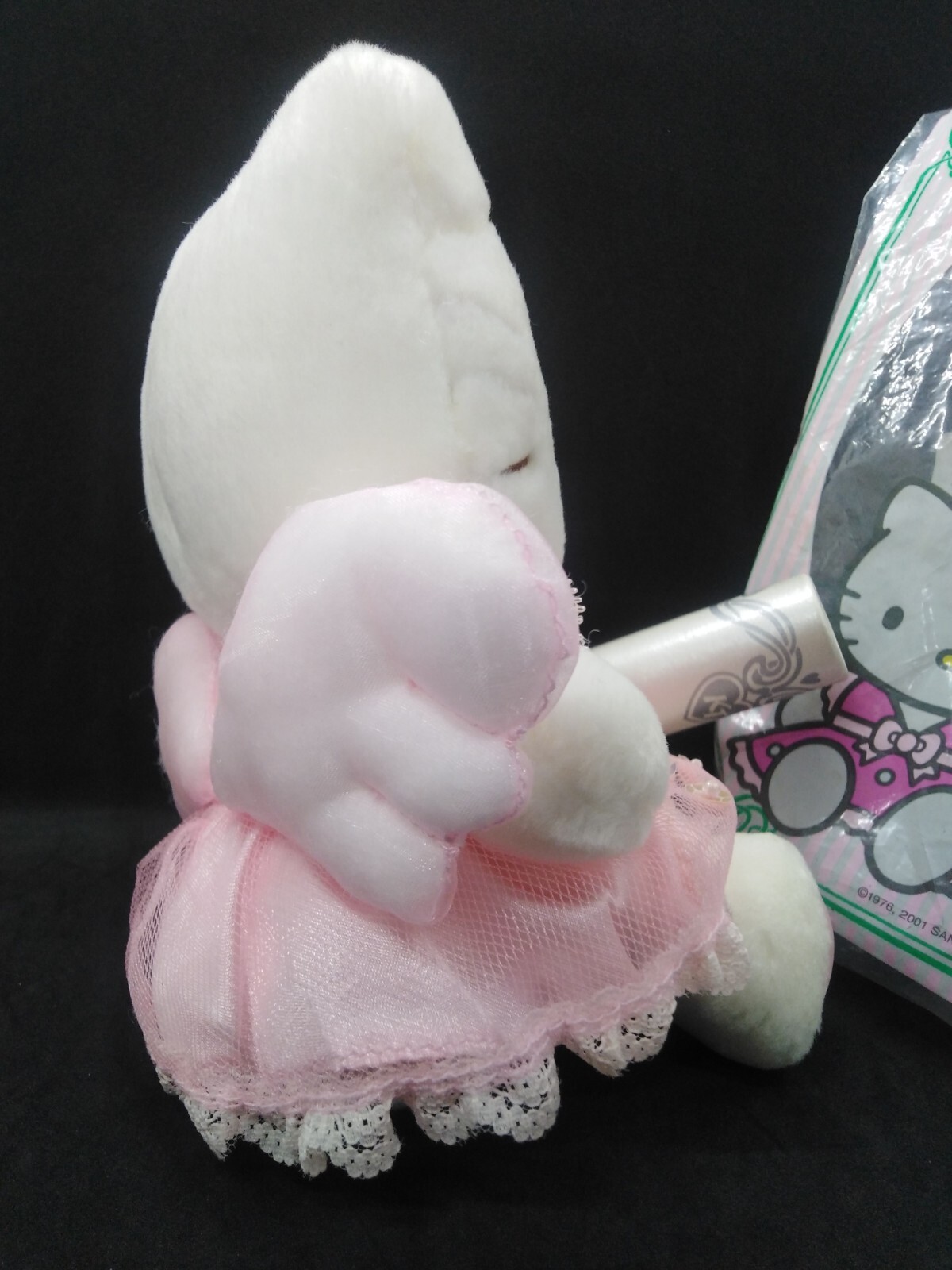 Vintage 2001 Hello Kitty Plush Toy 8" Pink Angel Sanrio New Old Stock ...